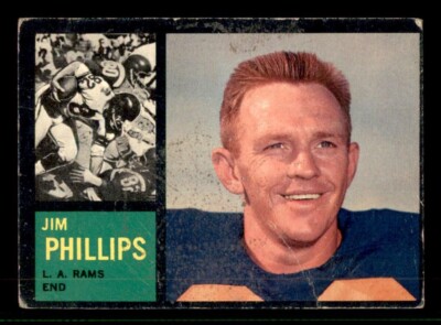 1962 Topps Football #81 Jim Phillips PR *e1 | eBay