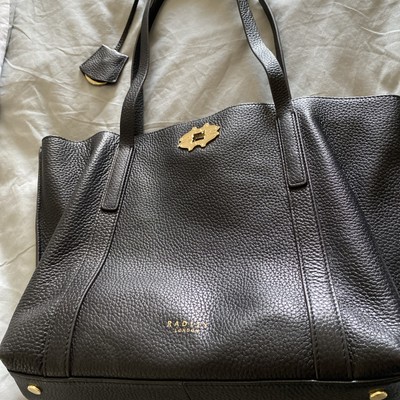 Radley Black Leather Tote Bag | eBay UK