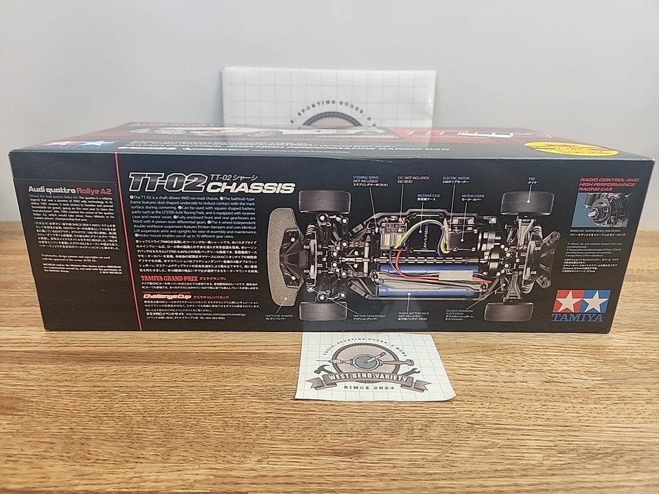 NOS 2019 Tamiya Audi Quattro A2 Rally TT-02, 58667 RC Car Kit 1:10 ...