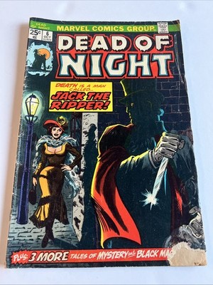 Dead Of Night # 6 Marvel Horror Monster Comic Book Jack The Ripper ...