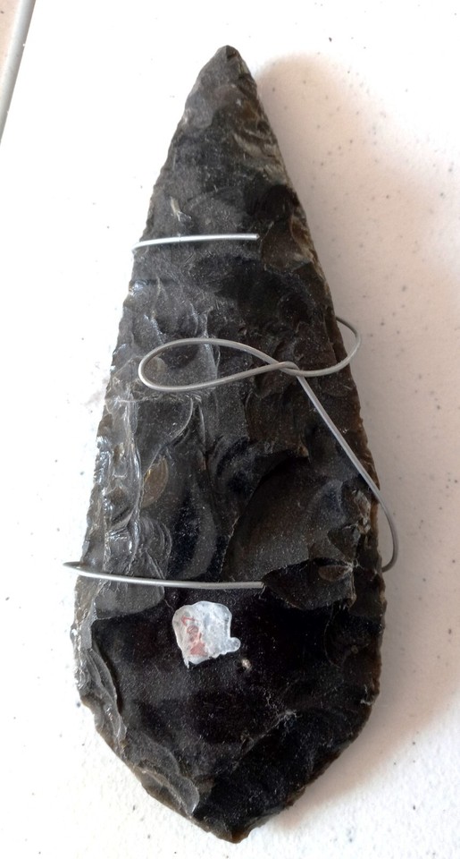 PRECOLUMBIAN OBSIDIAN TOOL 8 INCH #A107 | eBay