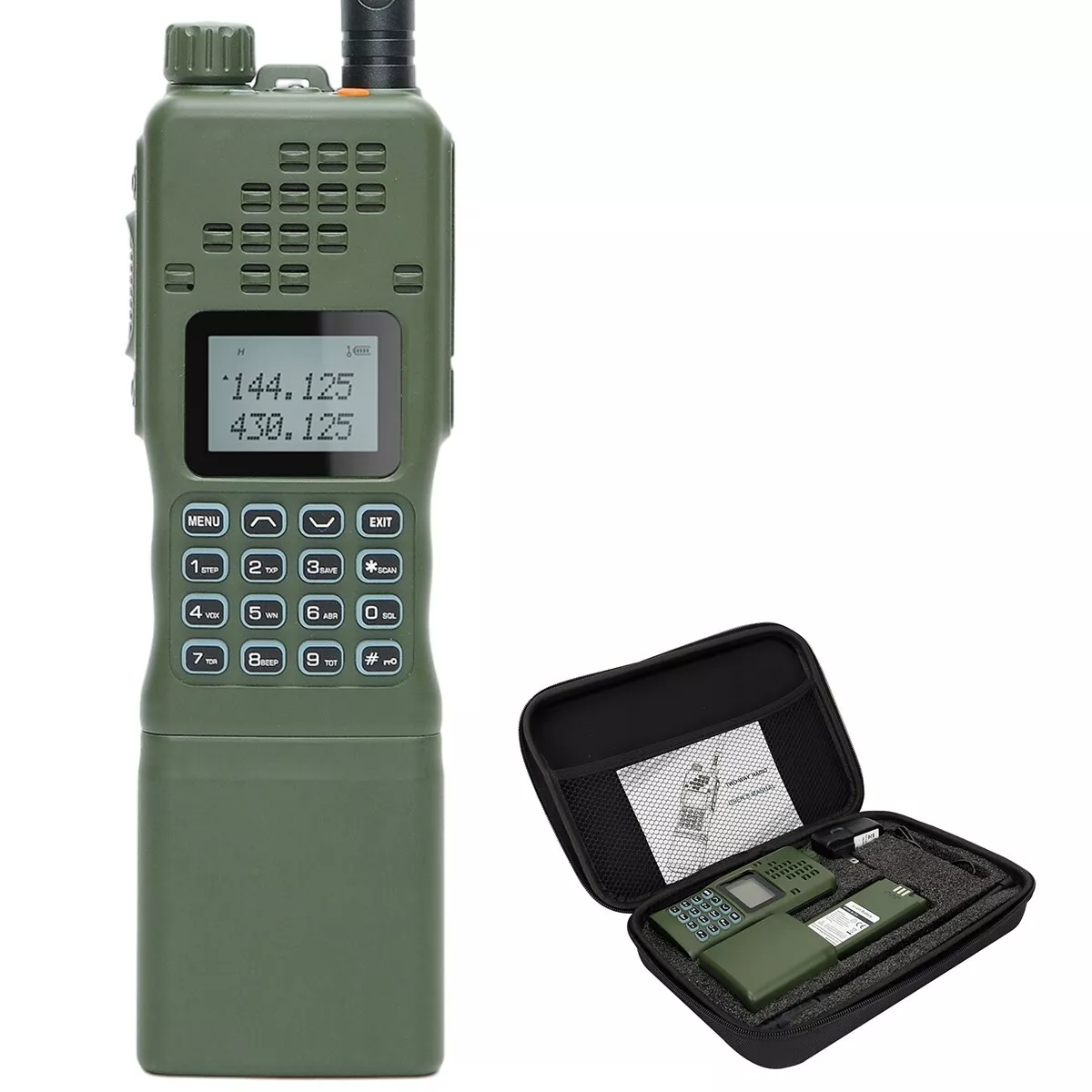 Baofeng AR-152 15W Military Walkie Talkie Ham Radio VHF UHF Two-Way ...