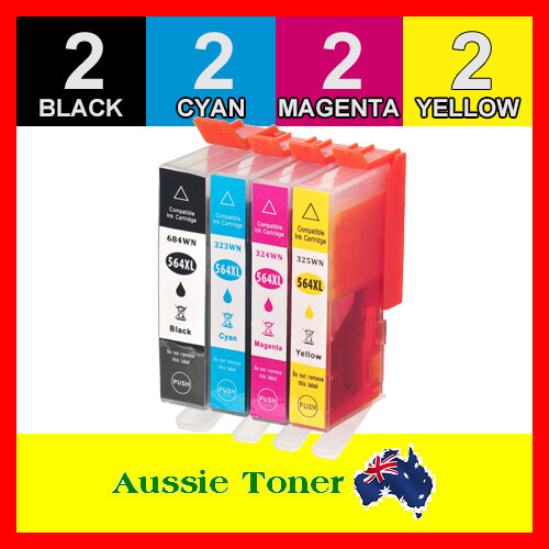 8x 564 XL 564XL Ink Cartridge for HP Deskjet 3070 3520 HP Officejet ...