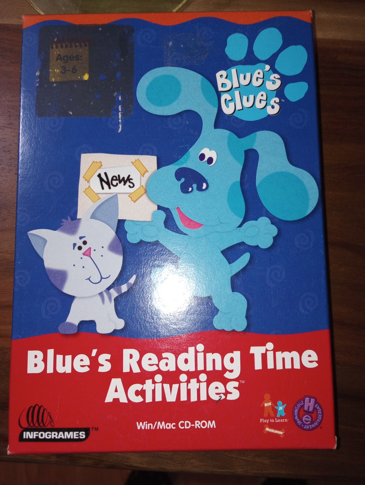 Blue's Clues Blue's Reading Time Activities 2000 New, Sealed Windows CD ...