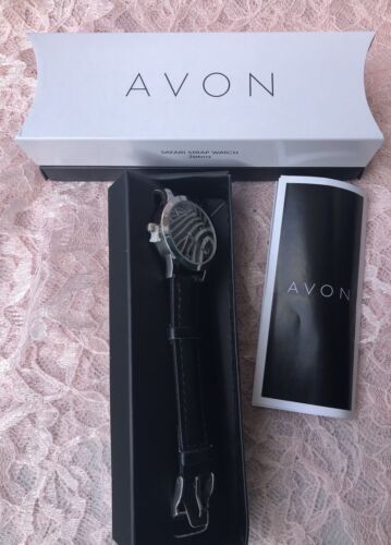 Avon Safari Strap Watch ZEBRA Print Shiny Silvertone Stainless Steel | eBay