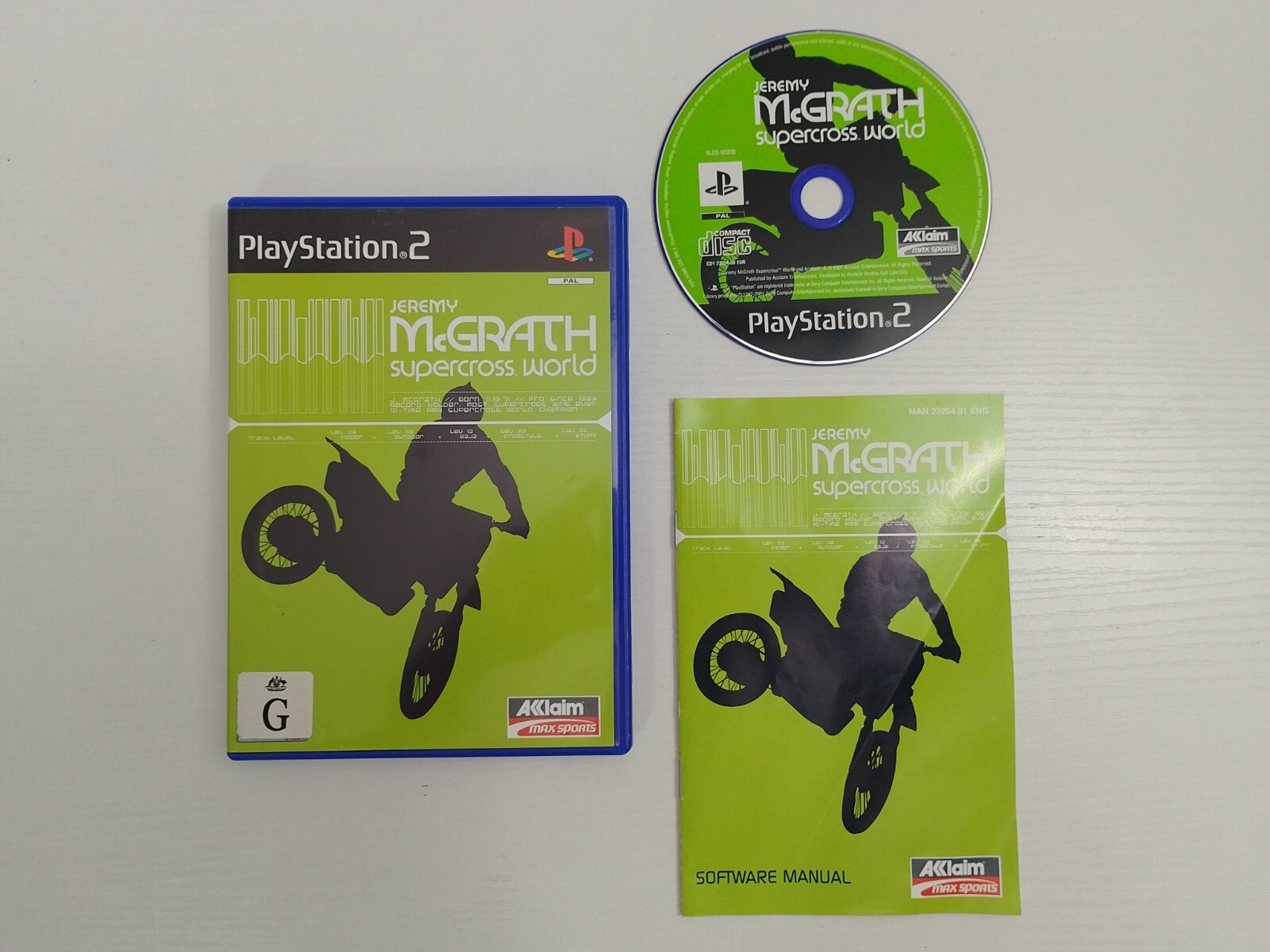 PlayStation 2 Ps2 Jeremy McGrath Supercross World Game for sale online ...