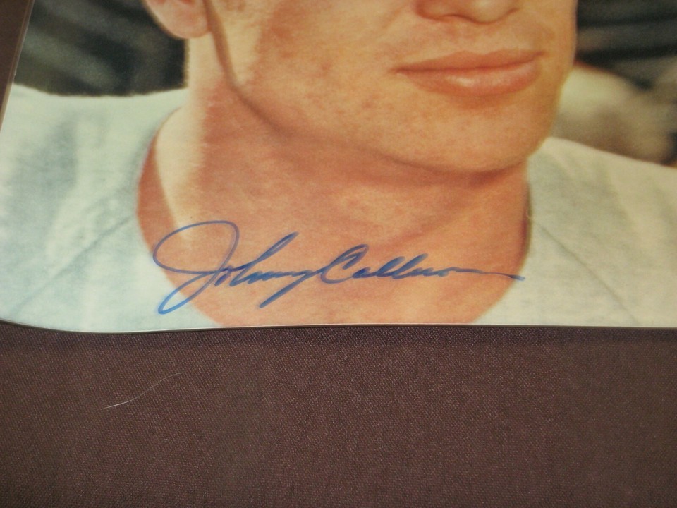 BASEBALL PHILLIES GREAT JOHNNY CALLISON RARE AUTOGRAPH PHOTO WITH COA ...