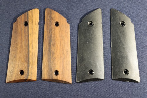 LV Wolf Ultramatic Pistol Factory Grip Lot of 2 Smooth Wood & Rubber ...
