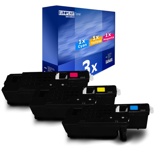 3x Toner Cartridge Replaces Dell 593-BBJU 593-BBJV 593-BBJW 3-farbig ...