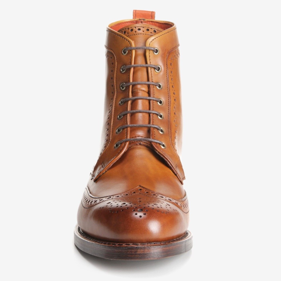 Allen Edmonds Dalton Wingtip Dress Boot(1111 Walnut Burnished Calf, Brogue Perf) | eBay
