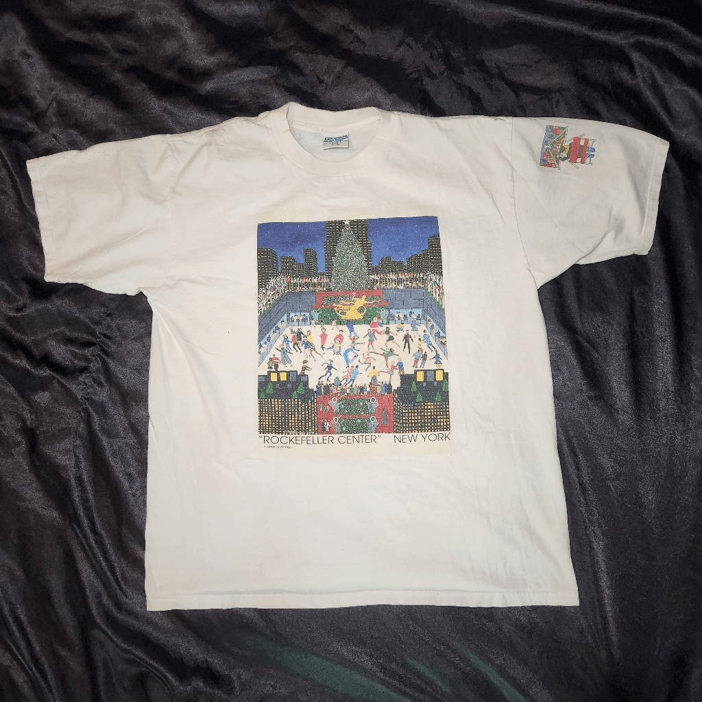 Vintage Pat Singer Rockefeller Center New York Painti… - Gem