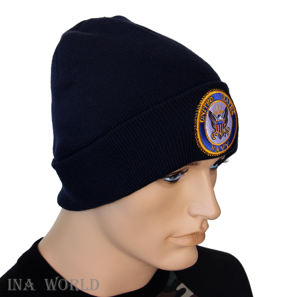 U.S. Military Beanie hat Licensed Cuffed Skull cap - Army,Navy,Air ...