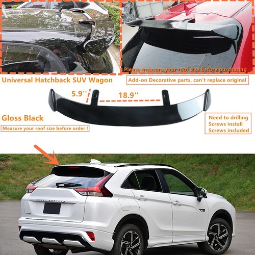 For 2022+ Mitsubishi Eclipse Cross Glossy Black Rear Roof Spoiler Wing ...