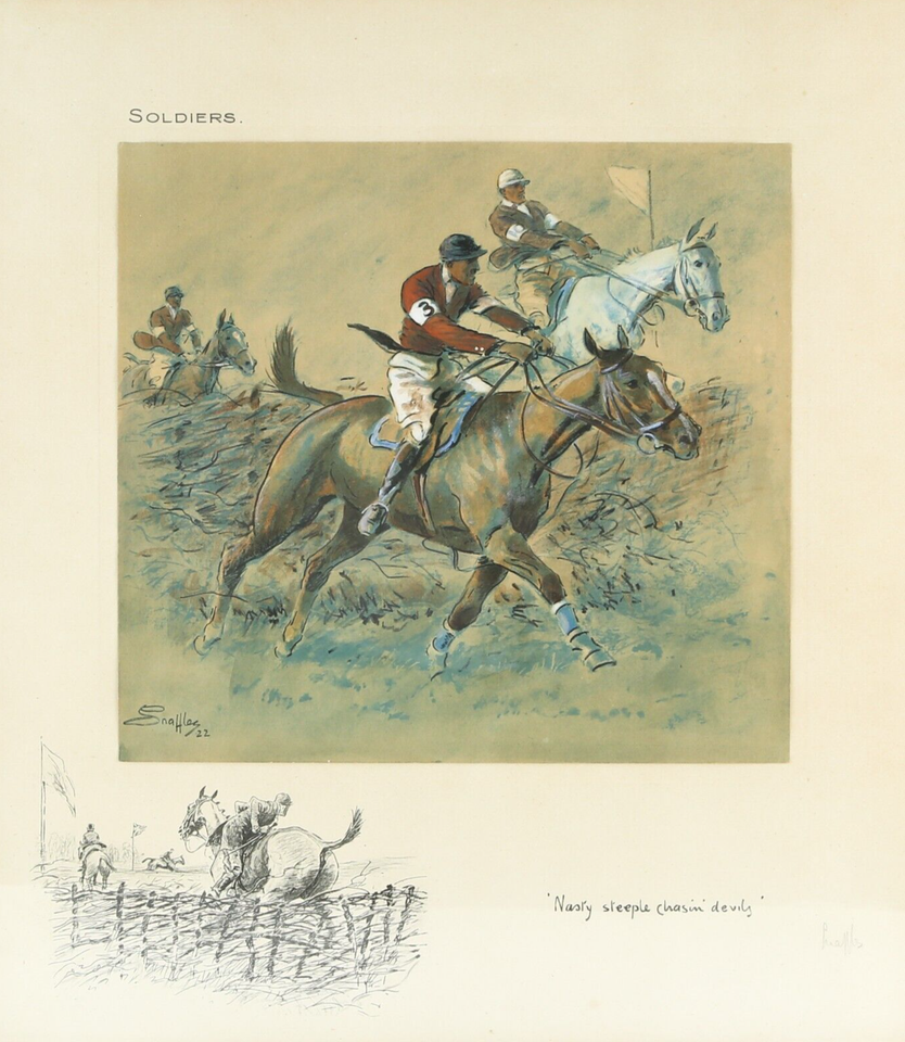 SNAFFLES, CHARLES JOHNSON PAYNE 'SOLDIERS', STEEPLE CHASIN DEVILS ...