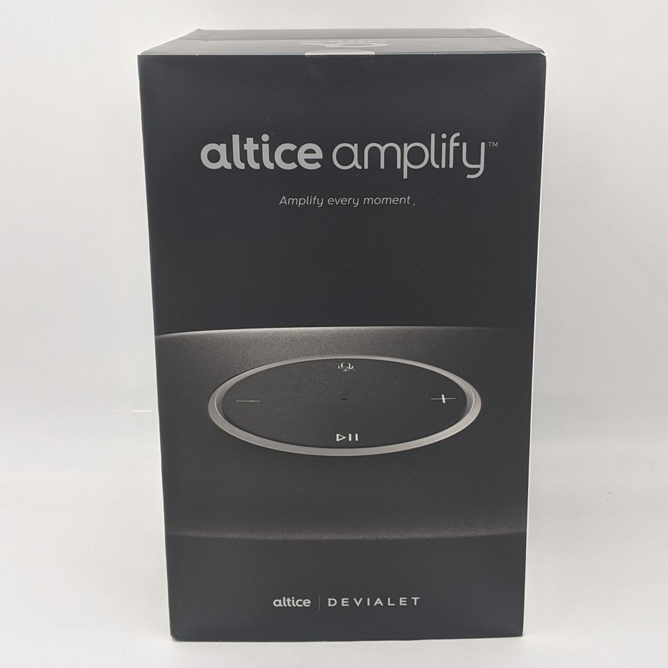 Altice Amplify Wireless Bluetooth High-Fidelity Smart Speaker Black | eBay