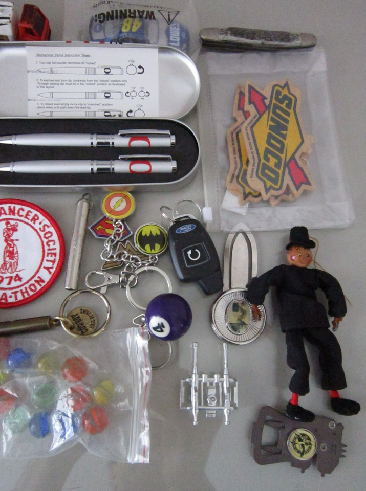 Junk Drawer Lot Car Emblems, Diecast ( Lesney, Matchbox ) Franklin Mint ...