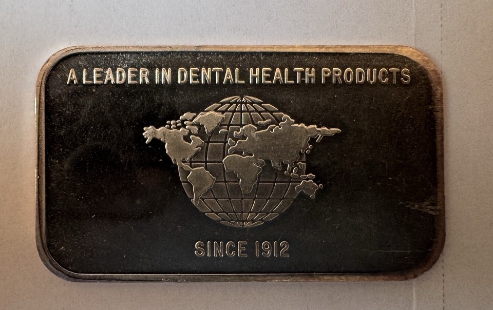 1 Troy oz .999 Silver Bars - Vintage JELENKO Dental - Made by ENGELHARD ...