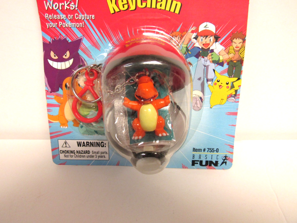 Nintendo Pokemon Basic Fun Keychain Charmander Figure Pokeball Factory ...