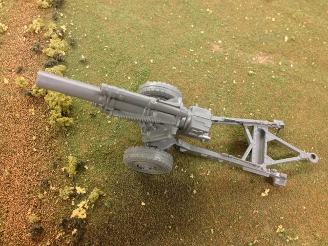 Marx Toys Pl-943gy "ww II 155 Howitzer (gray)" 54mm Plastic Toy Soldier ...