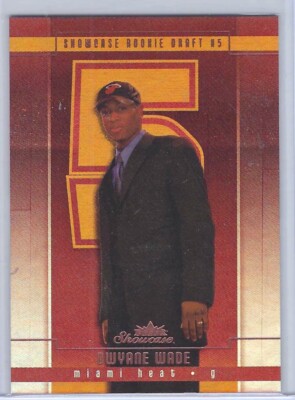 DWYANE WADE 2003-04 FLEER SHOWCASE ROOKIE DRAFT ROOKIE RC #D 0287/1000 ...