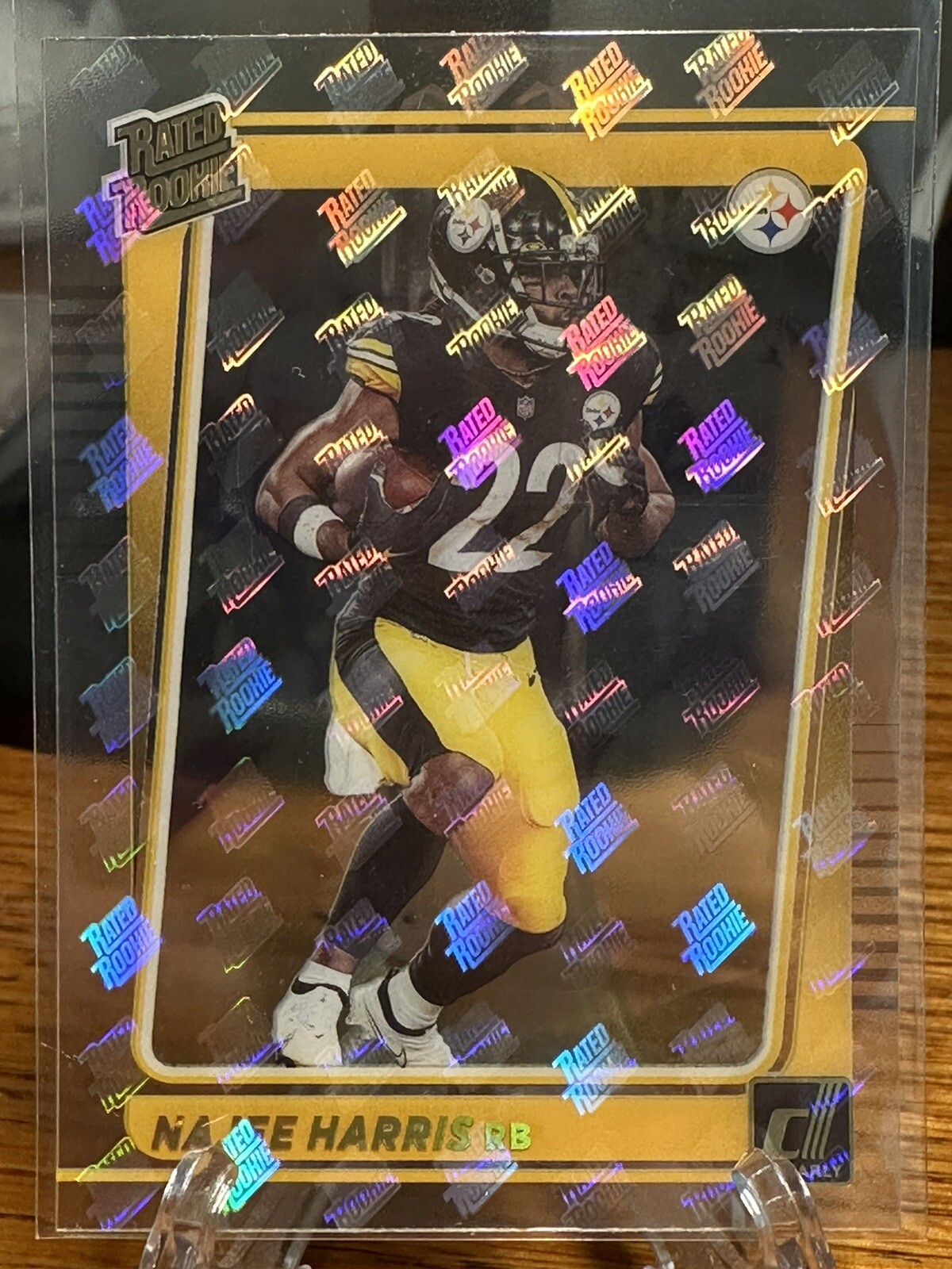 2021 Clearly Donruss Najee Harris CASE HIT Holo Rated Rookie Logo RC ...