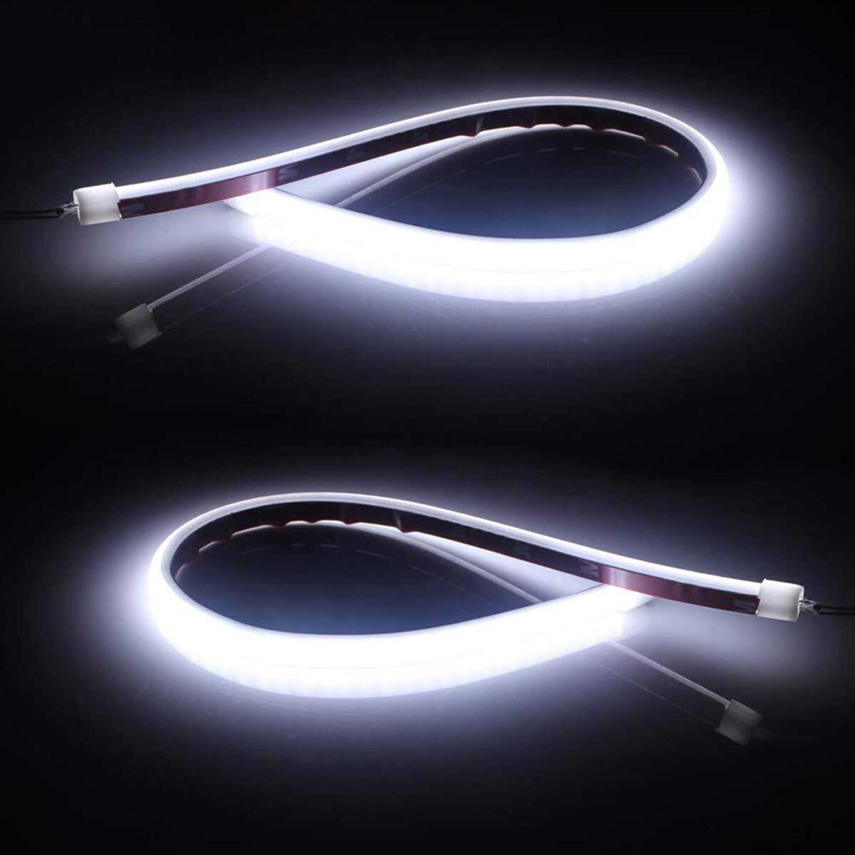 White Illuminating LED DRL Strip Headlight Retrofit For 13-15 Honda ...