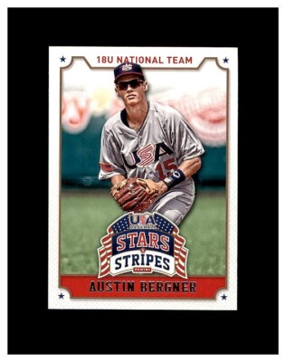 2015 USA Baseball Stars and Stripes #8 Austin Bergner MINT | eBay