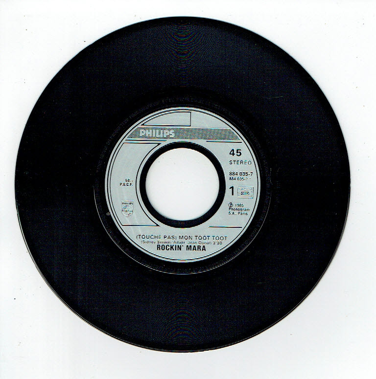 Rockin' Mara Vinyl 45 RPM Touche Pas Mon Toot Toot Française Philips ...