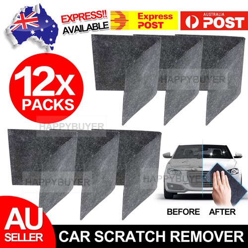 12X Nano Magic Car Scratch Remover Cloth Polish Scuffs Surface Dirty ...