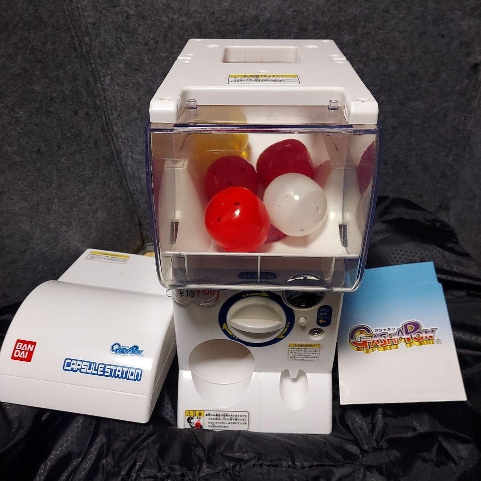 Bandai Official Gashapon Machine Capsule Station Gacha Vending Toy ...