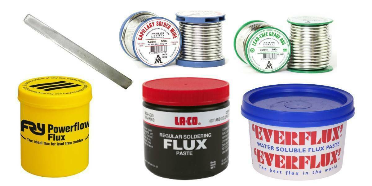 COIL OF LEADED SOLDER WIRE LEAD-FREE LACO FLUX POWERFLOW FLUX EVERFLUX ...