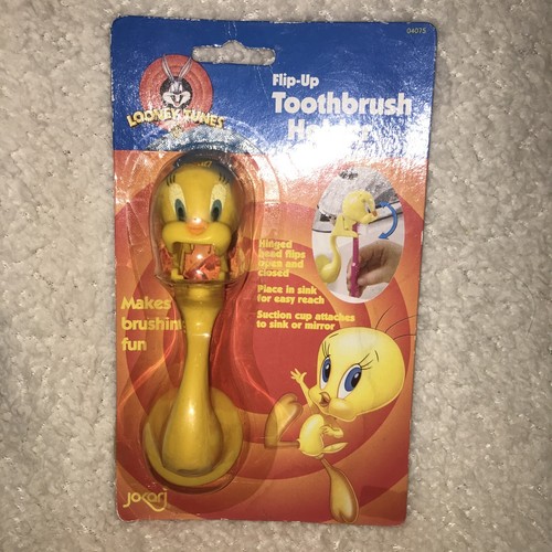 LOONEY TUNES TWEETY BIRD FLIP-UP TOOTHBRUSH HOLDER 1997 - Jokari | eBay