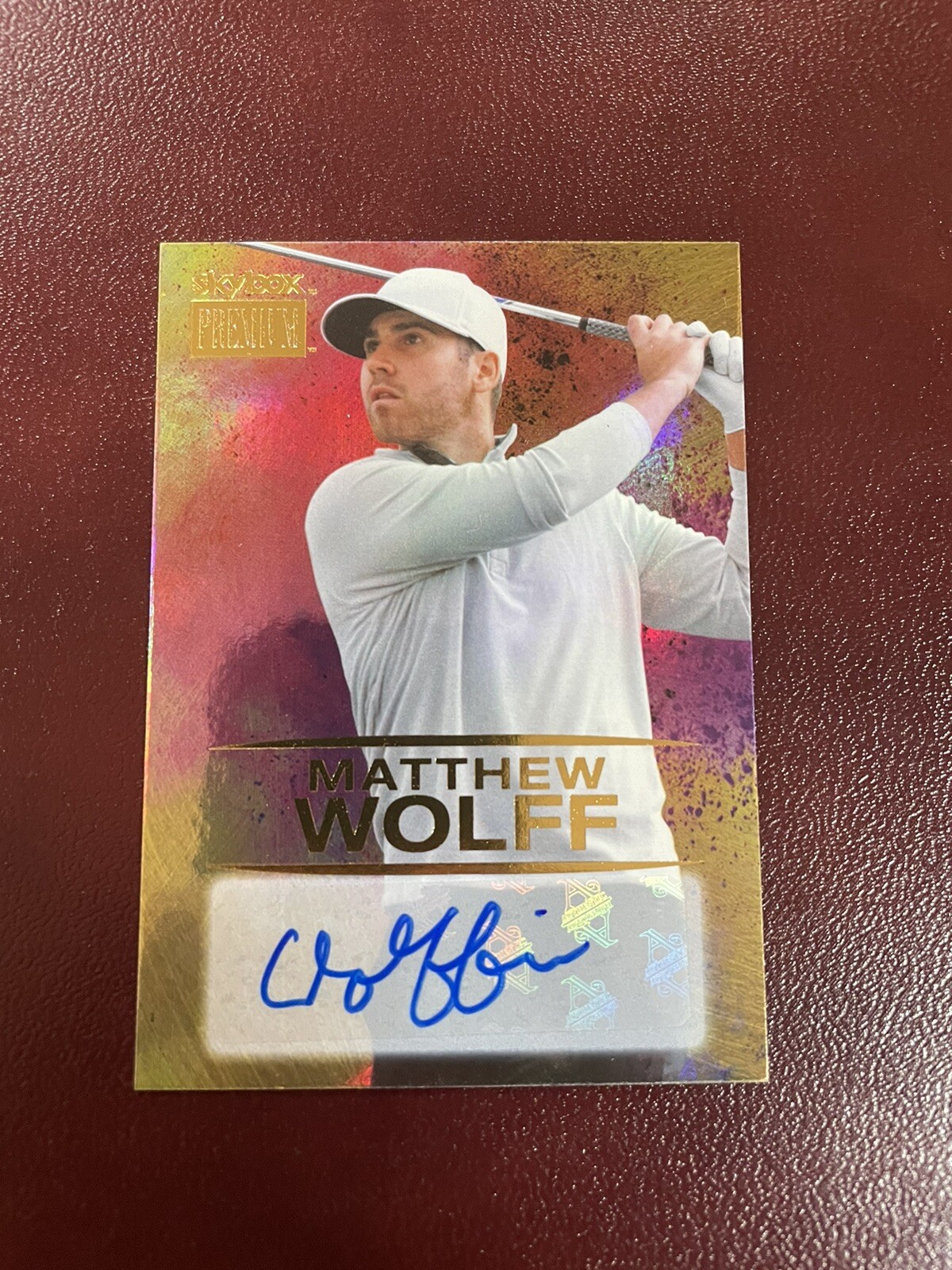 MATTHEW WOLFF 2021 METAL UNIVERSE SKYBOX S-12 RC AUTO AUTOGRAPH SP PGA ...
