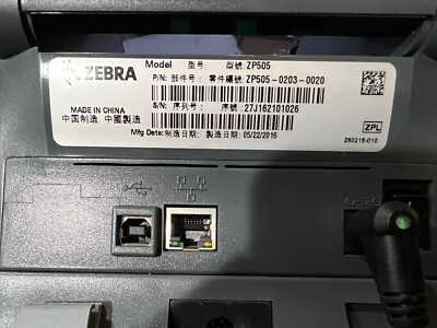 Zebra ZP505 THERMAL LABEL PRINTER USB Ethernet Grade A | eBay