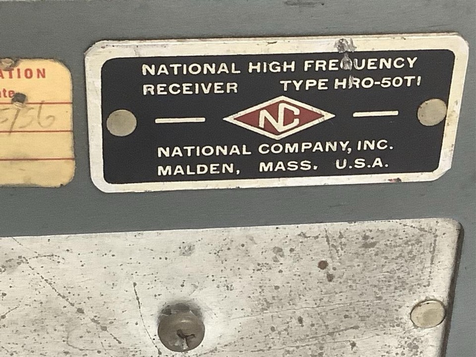 Vintage National Radio HRO-50T1 Receiver | eBay