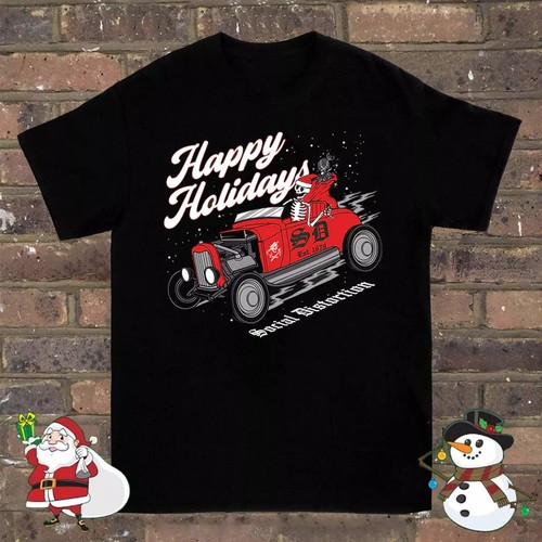 Social Distortion Band Santa Christmas T-shirt Cotton Unisex Size S-4XL ...