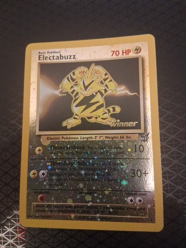 Pokemon Electabuzz Winner Stamp Reverse Holo 2003 Best of Game LP Fast Ship | eBay