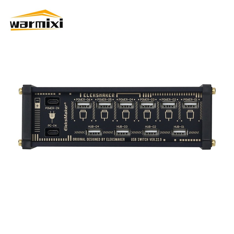 Eleksmaker ELEKS USB Switch 6 Port USB Hub+OLED Screen to Display ...