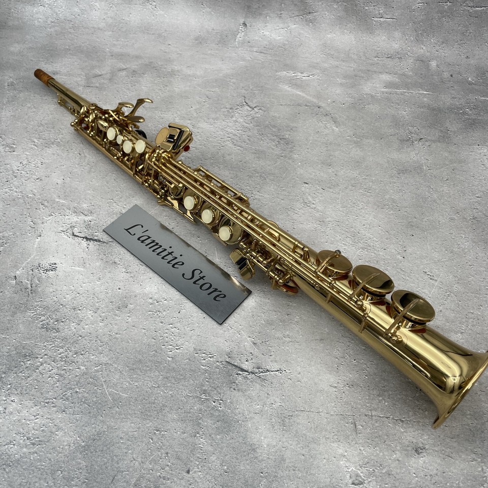 Yamaha YSS-475 Soprano Saxophone YSS475 Gold Wind Instrument Excellent ...