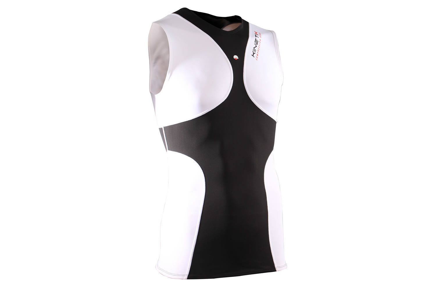 Kinetik Compression Gear Sleeveless Top Cyclist Black and White ...