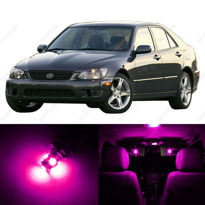 12 x Pink LED Interior Lights Package For 2001 - 2005 Lexus IS300 + PRY ...