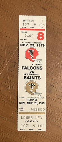 1979 NEW ORLEANS SAINTS @ ATLANTA FALCONS FULL REGULAR SEASON GAME ...