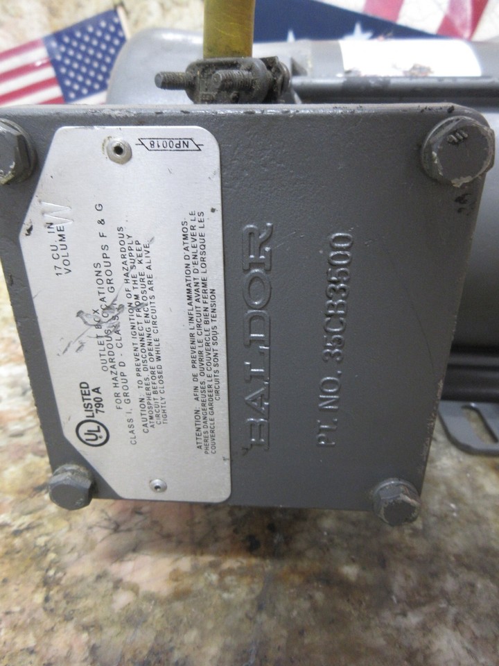 BALDOR HYDRAULIC OIL PUMP MOTOR BZ403808 CM7006-50 T3C 35CB3500 | eBay ...