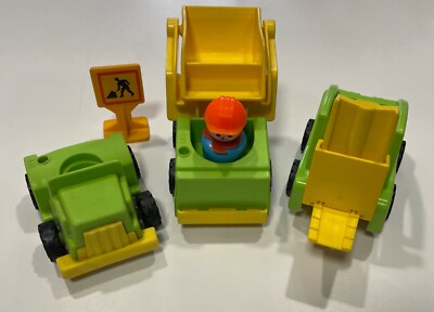 Fisher Price Little People Construction figures - Lift Load Fork Lift ...