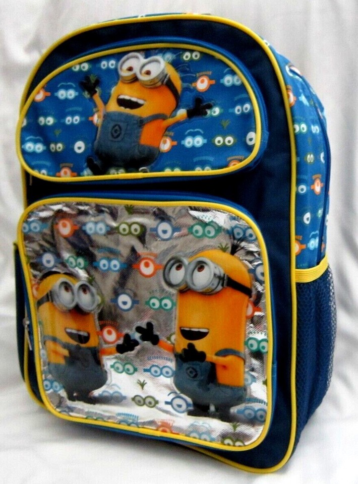 DESPICABLE ME 2 MINION EYES ALLOVER 12" BACKPACK & 9.5" MATCHING ...