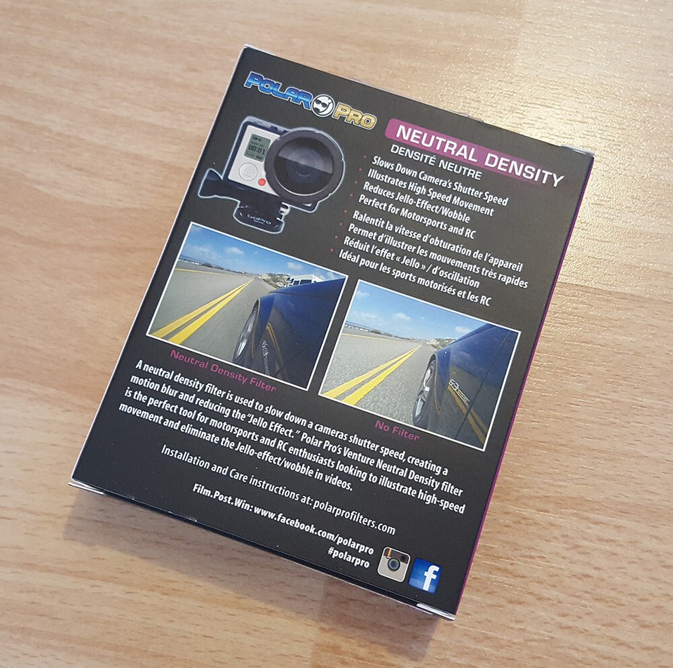 Polar Pro GoPro HERO 3, 3+, 4 Neutral Density Naked Frame Slim Filter ...