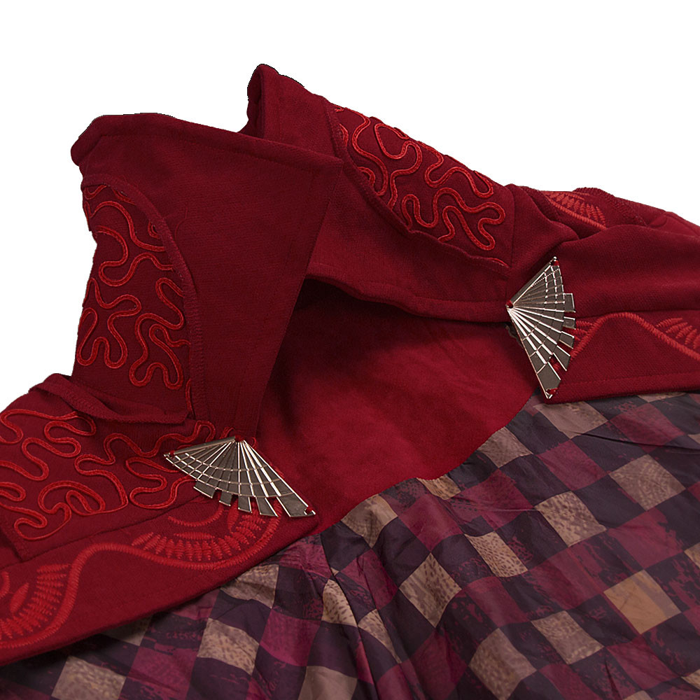 Doctor Strange Red Robe Cloak Necklace Ring Cosplay Dr Strange Full Set ...