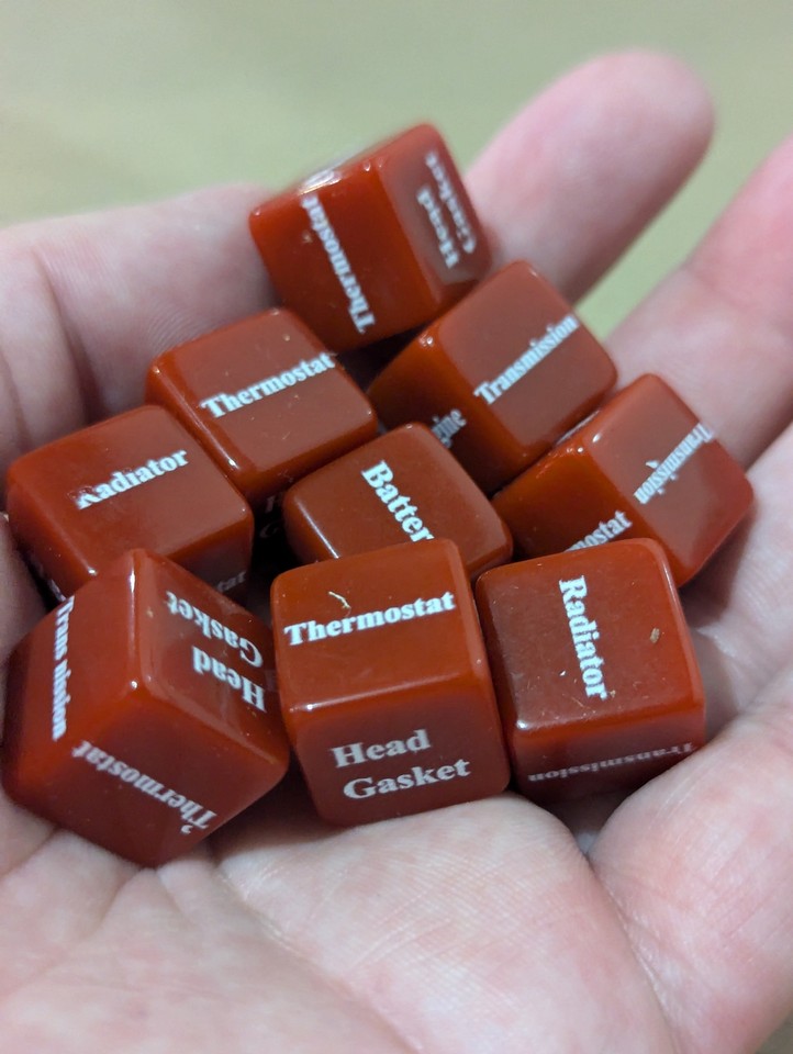 10-Pack (Red) Mechanics Dice | Printed d6 Dice Diagnostic Funny | eBay