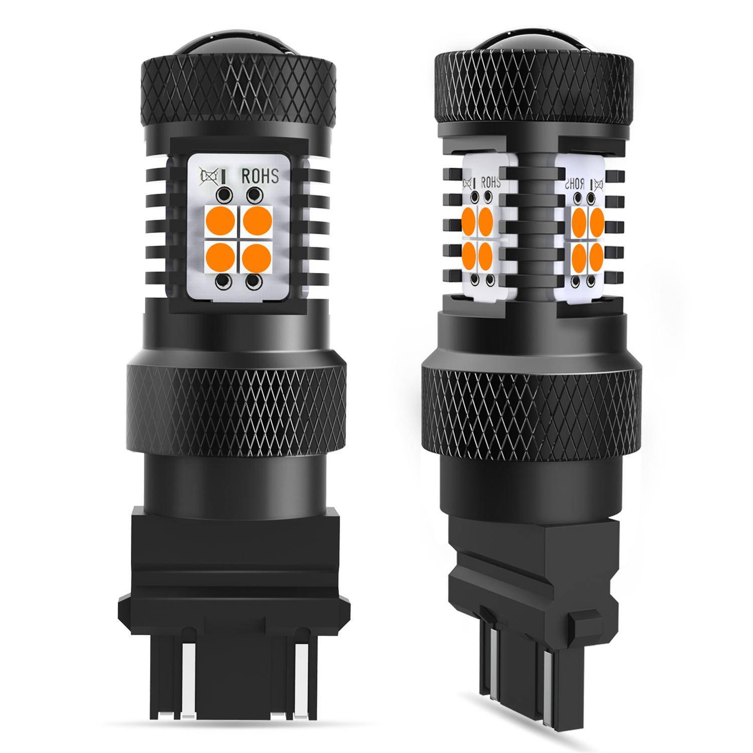2x 3157 LED Reverse Tail Brake Stop Turn Signal DRL Light Bulb 6500K ...