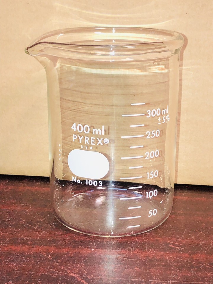 Beaker Corning Pyrex Glass 400mL Heavy Duty Graduated Beaker 1003-400 ...